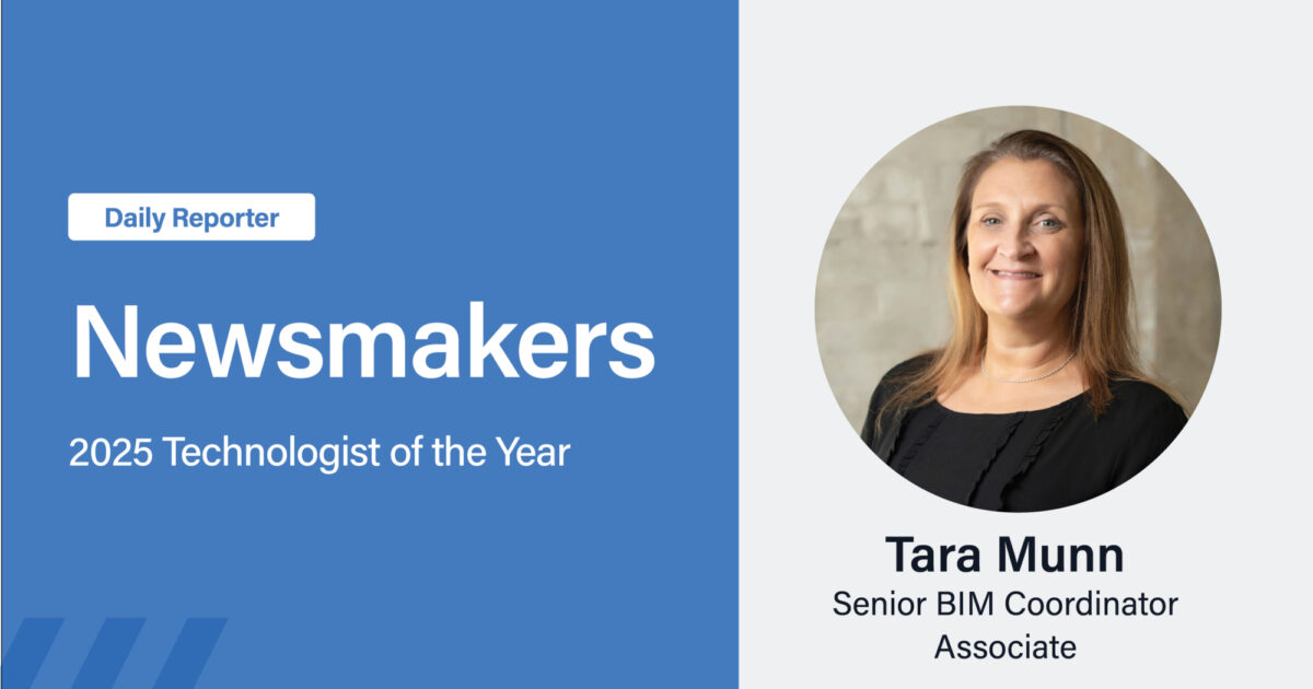 Senior BIM Coordinator Tara Munn named 2025… – Kahler Slater